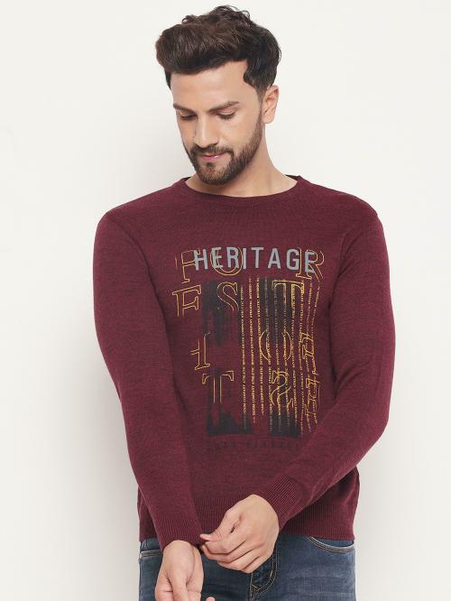 Buy Duke Stardust Men Printed Full Sleeve Sweater Online at Best Prices ...