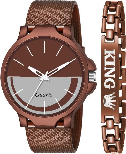 Buy CRAB Analog Multicolor Watch And Bracelet Combo Men and Boys (CR ...