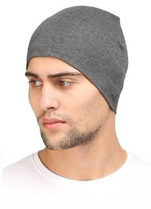 Buy ATABZ grey Cotton skull caps under helmet head wear Online at Best ...