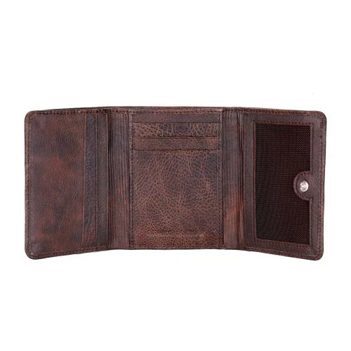 Buy Rustic Leather Basic Leather Mens Wallet Brown Two Tone Online at ...