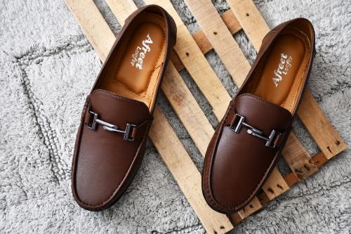 Buy Afreet Brown Slip on Casual Loafers for Men Online at Best Prices ...
