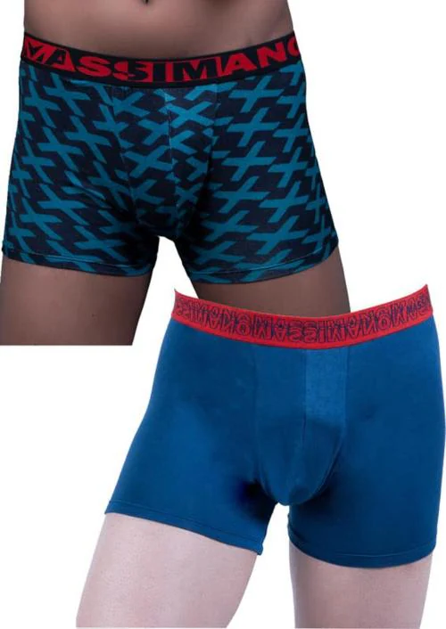 Buy Massimano Men Multicolor 93 Percent Bamboo, 7 Percent Lycra Mix Pack Of 2 Xx-Treme Soft-Feel ...