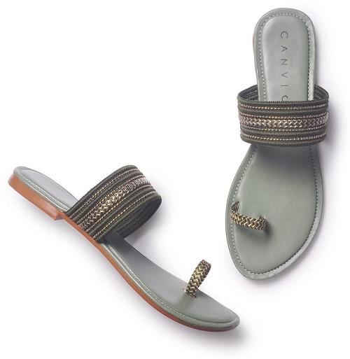 Buy CANVI Women Olive Flats Online at Best Prices in India - JioMart.