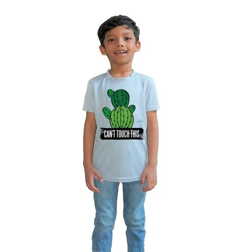 Buy Rish Boys And Girls Grey Printed Polyester T-Shirt Online at Best ...