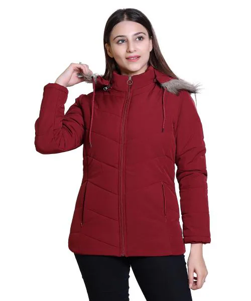 Buy Brazo Latest Trendy winter jacket for women with classy hood Online ...