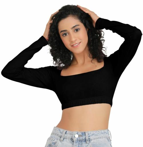 Buy AD2CART A4183 Women Cotton Vneck full sleeve Blouse Draw string ...