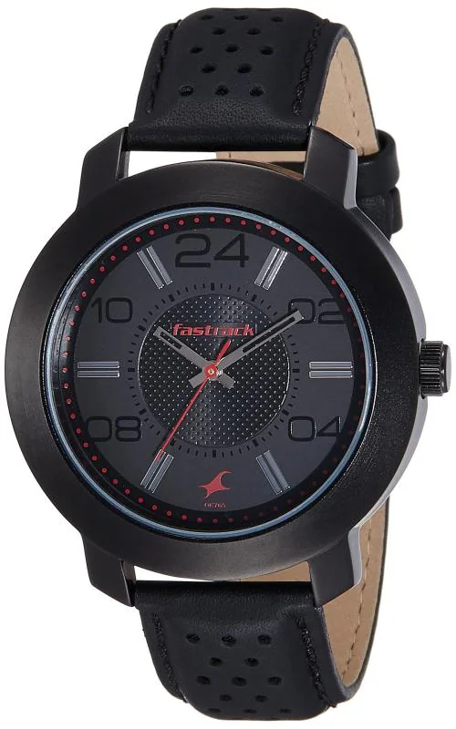 Buy Fastrack Analog Dial Black Band Black Watch - Nm3120Nl02 For Men ...