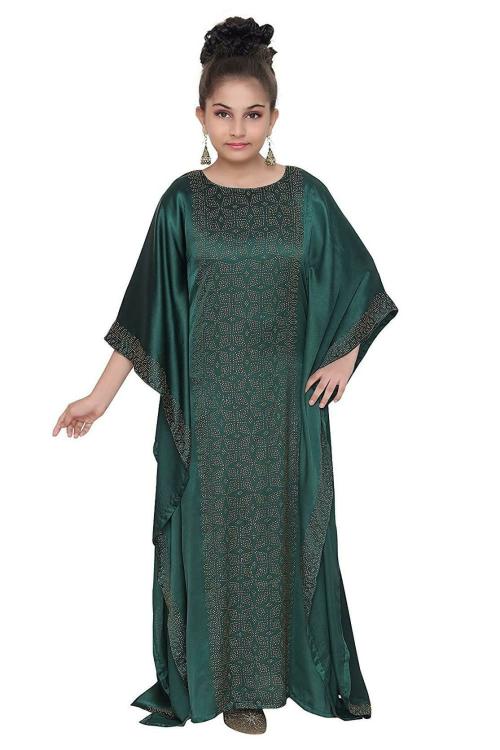 Buy Maxim Creation Girls Green Farasha Maxi Dress, 10 to 11 years ...
