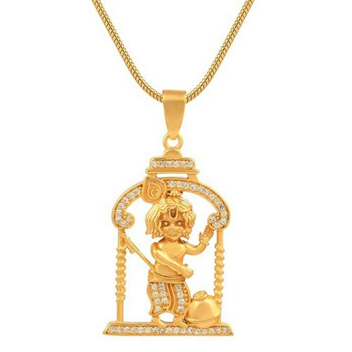 Buy ZUMRUT MAKING YOU A STYLE SENSATION Gold Plated Brass Lord Krishna ...