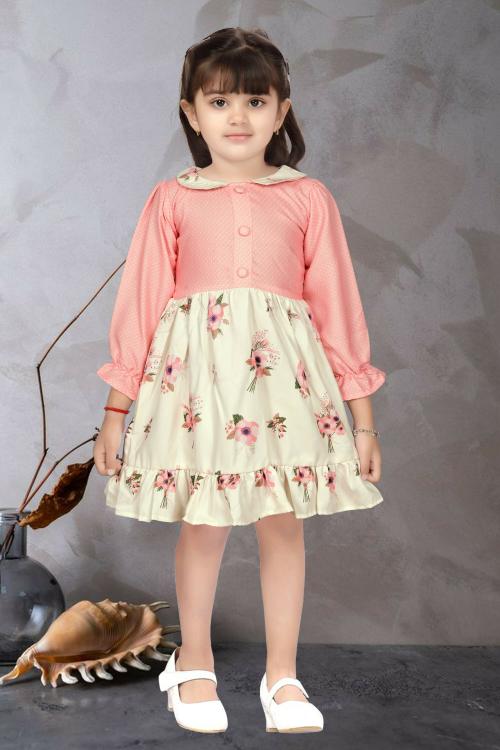 Buy Manaitri Barbie Baby Girls Midi/Knee Length Festive/Wedding Dress ...