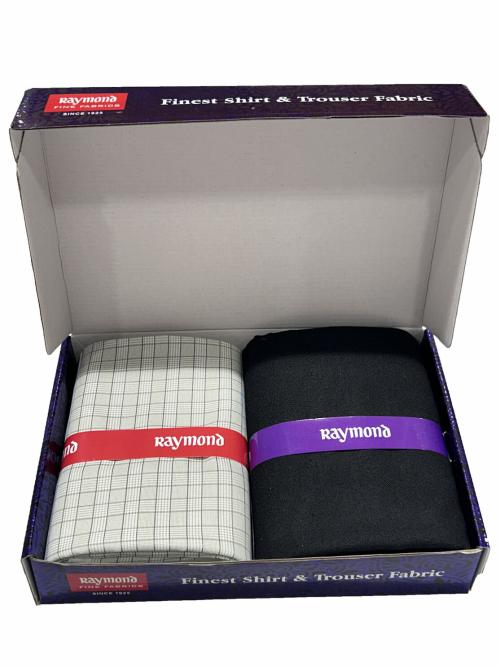 Buy Raymond Pc-Cotton Shirt & Trouser Fabric in Moments Box Packing ...