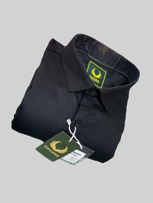 Buy TMF THE MEERU FASHION Men Solid Casual Black Shirt Online at Best ...