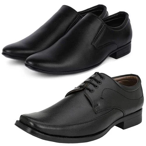 Buy Vitoria Stylish Leather Formal Shoes Combo For Men And Boys ,Pack ...