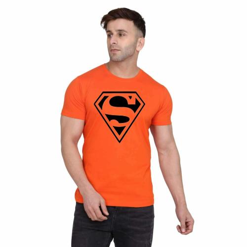 Buy AMIBUOYANT Men Orange Superman Printed Cotton T-Shirts Online at Best Prices in India - JioMart.