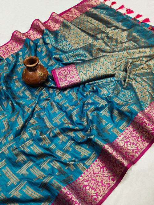 Buy Katan Silk weawing Light Blue Color Saree for women Online at Best ...