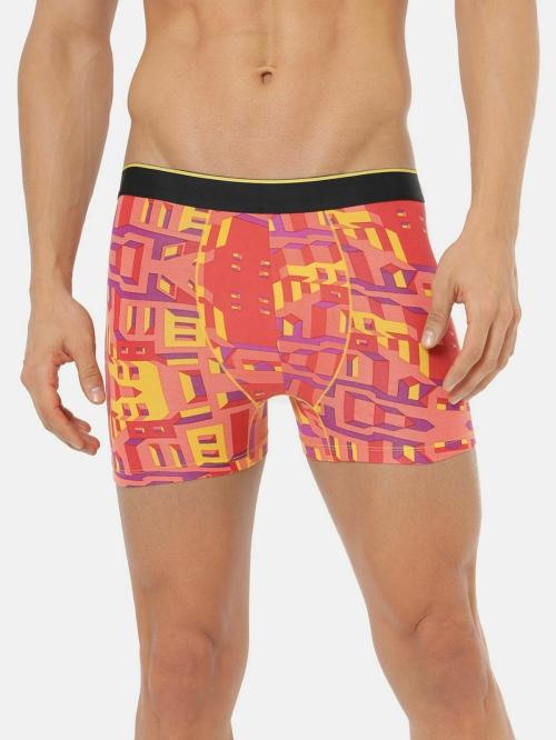 Buy Bummer Bricked Red Printed Modal Trunks for Men Online at Best ...