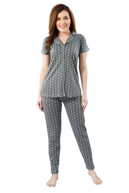 Buy Aimra Women Grey Printed Single Clothing Online at Best Prices in ...