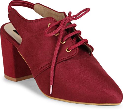 Buy DYMO's Trendy & Comfortable Red Heel Sandals For Women Online at ...