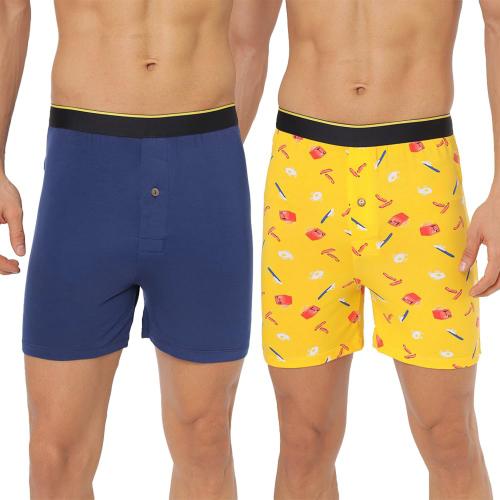 Buy bummer Printed Boxers For Men | Solids Micro Modal Fabric Feels Soft & Cozy | 4 Way Stretch ...