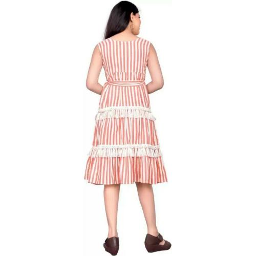 Buy Dutt Creation Girls Below Knee Festive/Wedding Dress (Orange ...