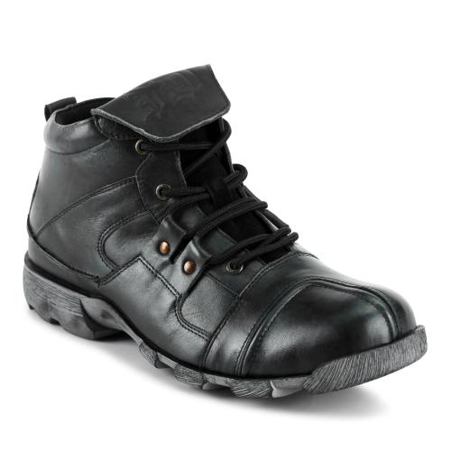 Buy ID Men's Charcoal Lace-Up Ankle Hiking Boots Online at Best Prices ...