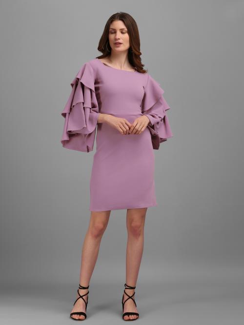 Buy Purvaja Women Purple Color Bodycon Western Dress Online at Best Prices in India - JioMart.