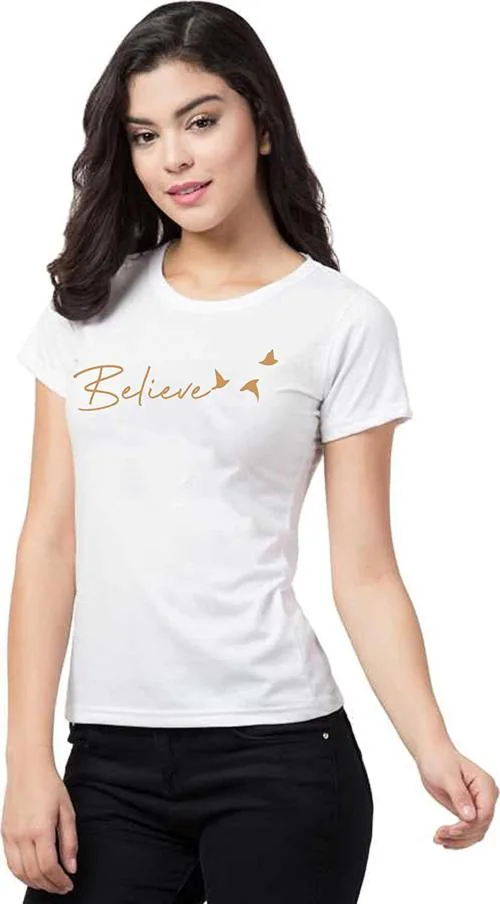 Buy SHREE CHITRANSH CREATIONS Women's 100% Cotton Biowash Round Neck ...