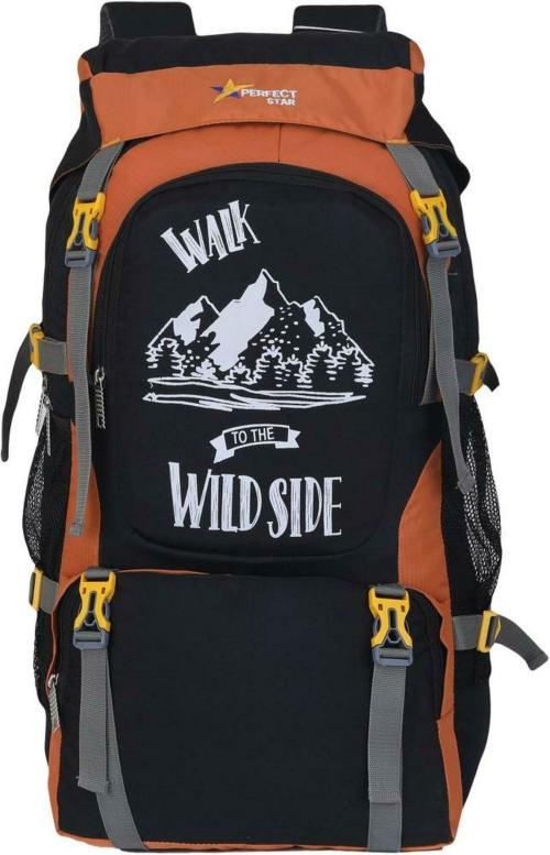 Buy Perfect Star Unisex Orange Polyester Rucksack 60 L Online at Best ...