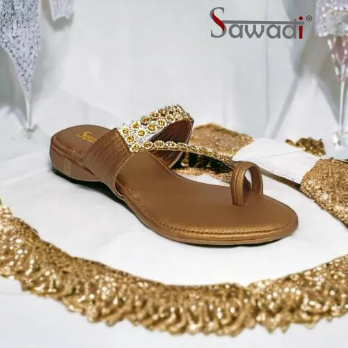 Buy Sawadi Women Kashti Heel Toe_Ring chappals Online at Best Prices in ...