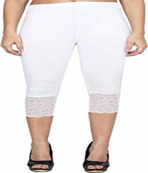 Buy Women White Lace Capri (Pack Of 1) Online at Best Prices in India ...