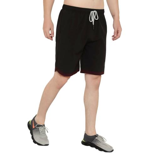 Buy 00RA WITH AS LOGO Men Black Shorts Online at Best Prices in India ...