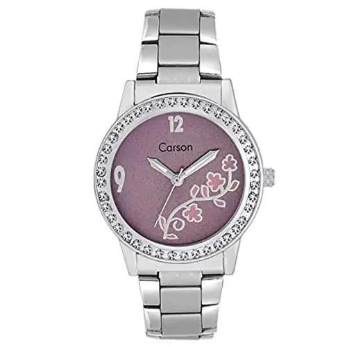 Buy Carson Analogue Purple Dial Girl's Watch - CR-3507 Online at Best ...