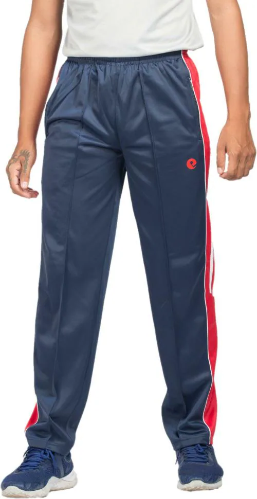 Buy estro Men Navy Blue Solid Polyester Track Pants Online at Best ...