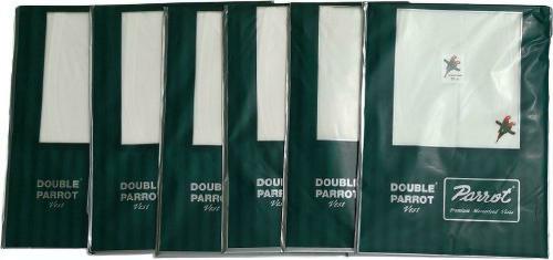 Buy DOUBLE PARROT Men Solid Pack of 6 Vest (4XL) Online at Best Prices ...