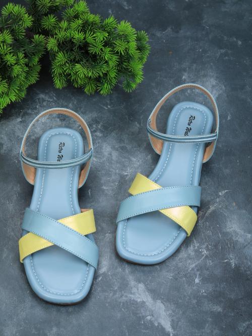 Buy RetroWalk Blue stylist Flat Sandals for Women Online at Best Prices in India - JioMart.
