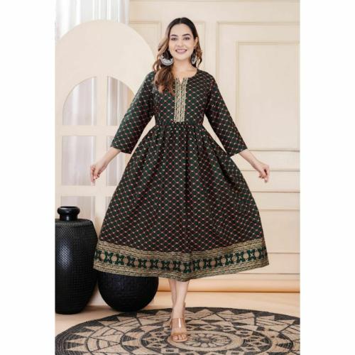 Buy B BARVI FAIL Stylish Nursing Zip-Up Gown Fashionable Dress for ...