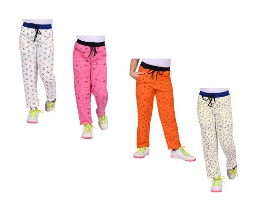 Buy KAYU Girls Cotton Printed Lower Track Pant (Pack of 4) Online at ...