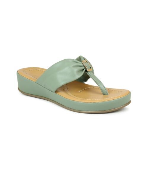Buy Inc.5 Green Solid Comfort Sandals Online at Best Prices in India ...
