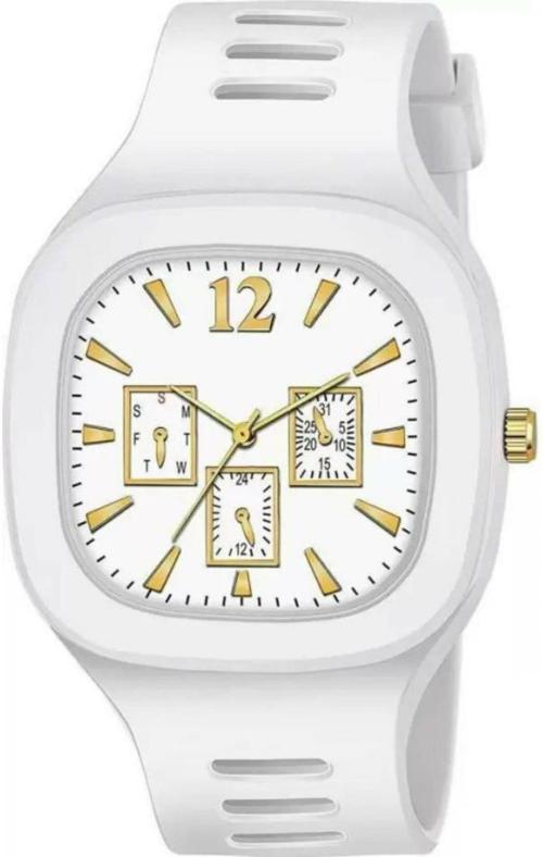 Buy Bolun Analog White Dial White Strap Watch For Men Online at Best ...
