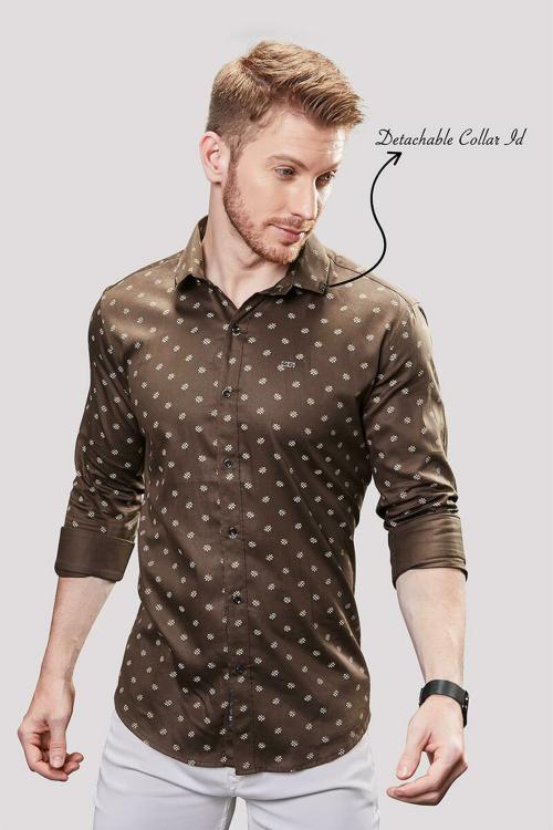 Buy ALMATY Xander Brown Floral Print Shirt Online at Best Prices in India - JioMart.