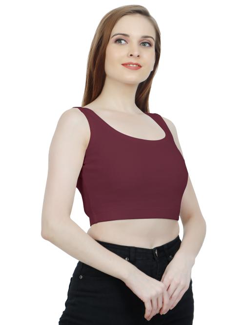 Buy Fasska Stylish Short Crop top Sleeveless Women's Tank top Online at ...