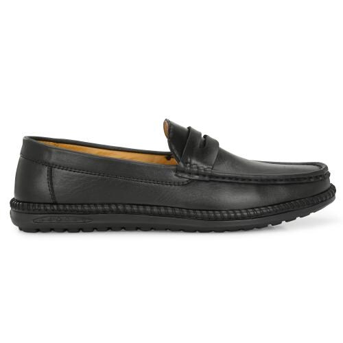 Buy Shoe Island Gallardo-X Black Leatherette Stylish Slip-On Office ...