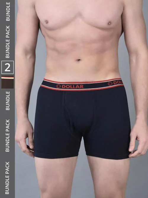 Buy Dollar Bigboss Men's Assorted Pack of 2 Solid Combed Cotton Classy ...