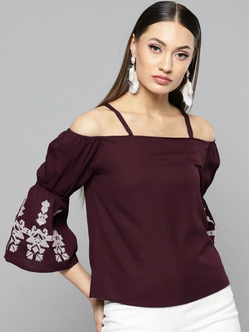 Buy Rare Women Wine Solid Top Online at Best Prices in India - JioMart.