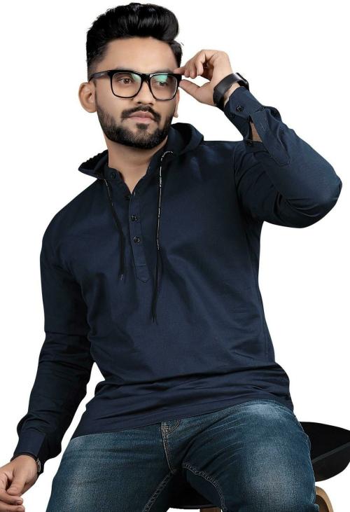 Buy SOPANI Men Washed Straight Kurta (Grey) Online at Best Prices in India - JioMart.