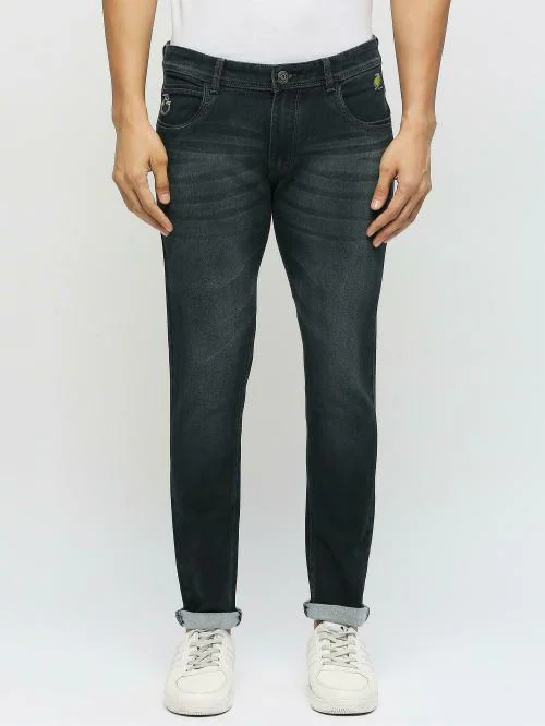 Buy TCI TRUE COLORS OF INDIA Men Grey Solid Polyester Men'S Stretchable ...