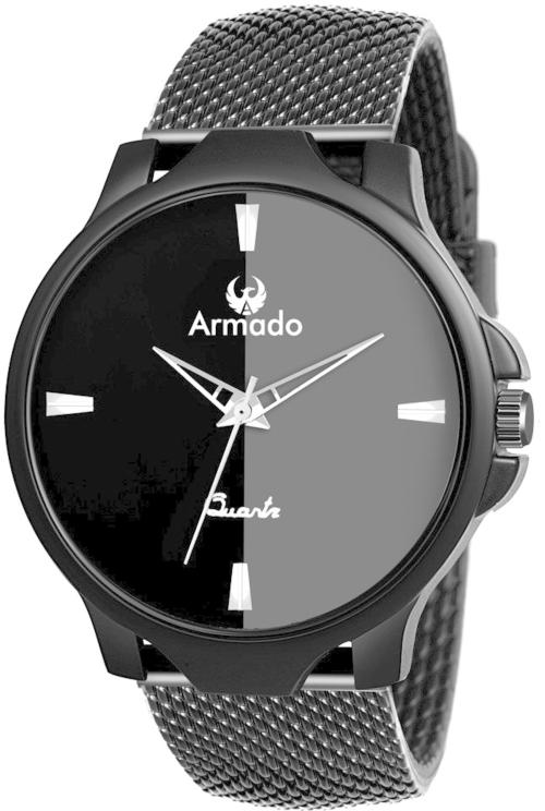 Buy Armado Analog Black Dial Black Strap Watch For Men (1510-Black New ...