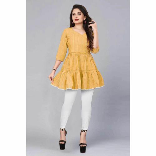 Buy A&M Clothing Lemon Luster: Women's Ethnic Yellow Dress-XL Online at ...