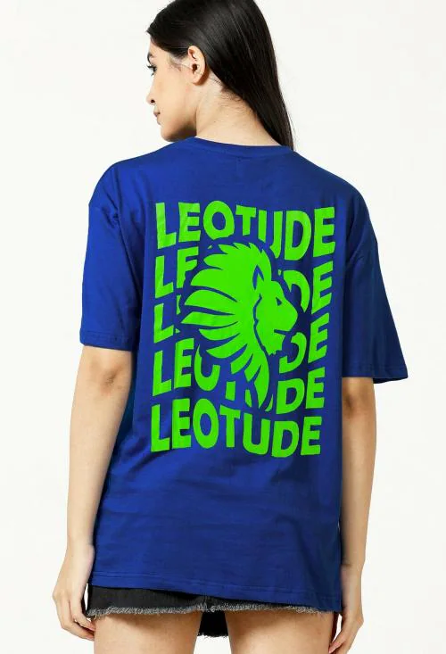 LEOTUDE Women's Cottonblend Half Sleeve Oversized T-Shirts - JioMart