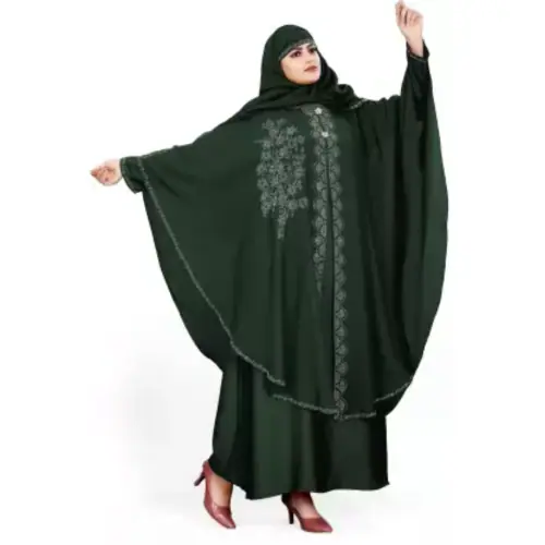 Buy BHUMIFAB burqa_01 Nida Matte Solid Burqa With Hijab Nida Matte ...